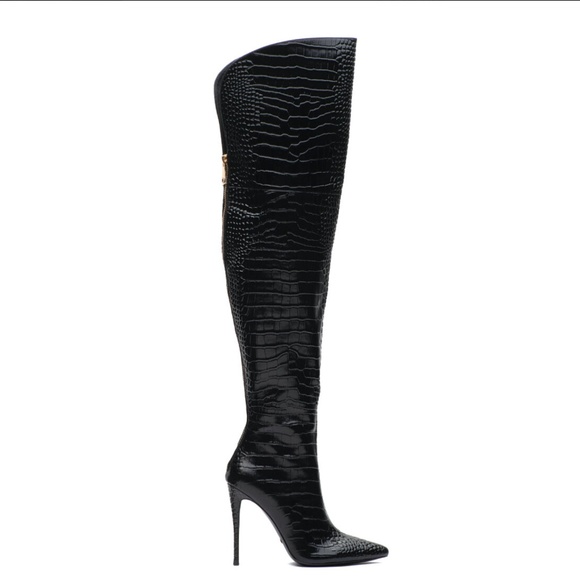 IAmJennifer Le | Shoes | Jennifer Le Black Caiman Ii New | Poshmark